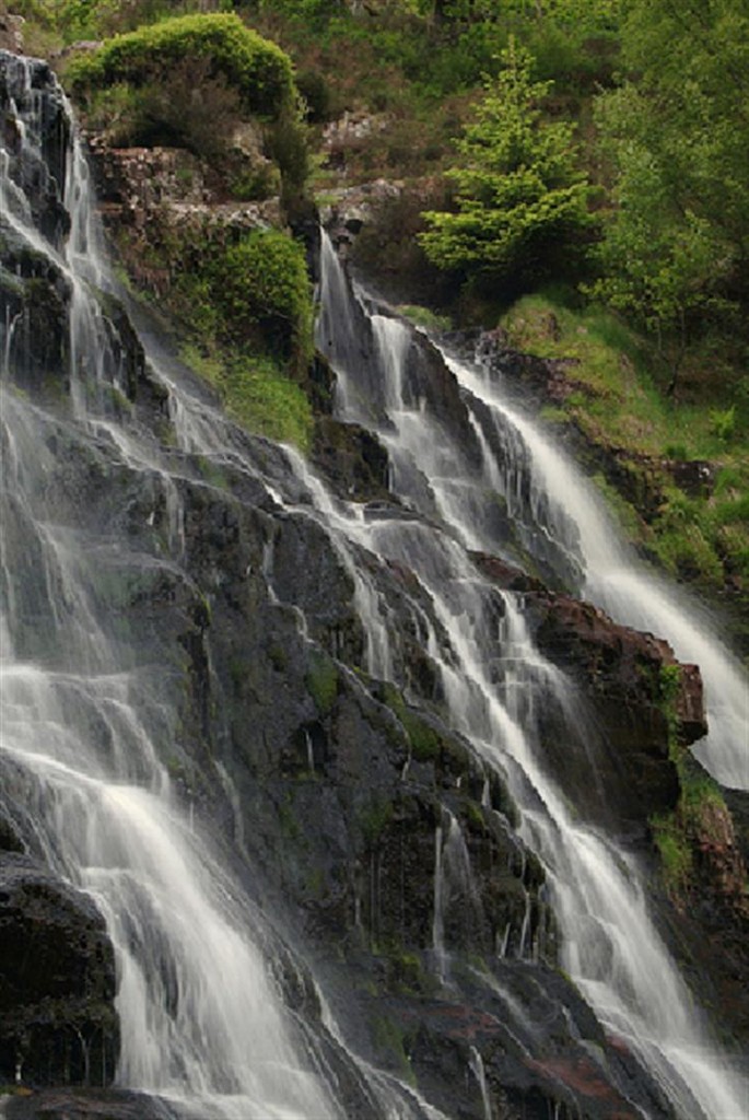 Rhiwargor Waterfall Walk at Lake Vyrnwy - Wales